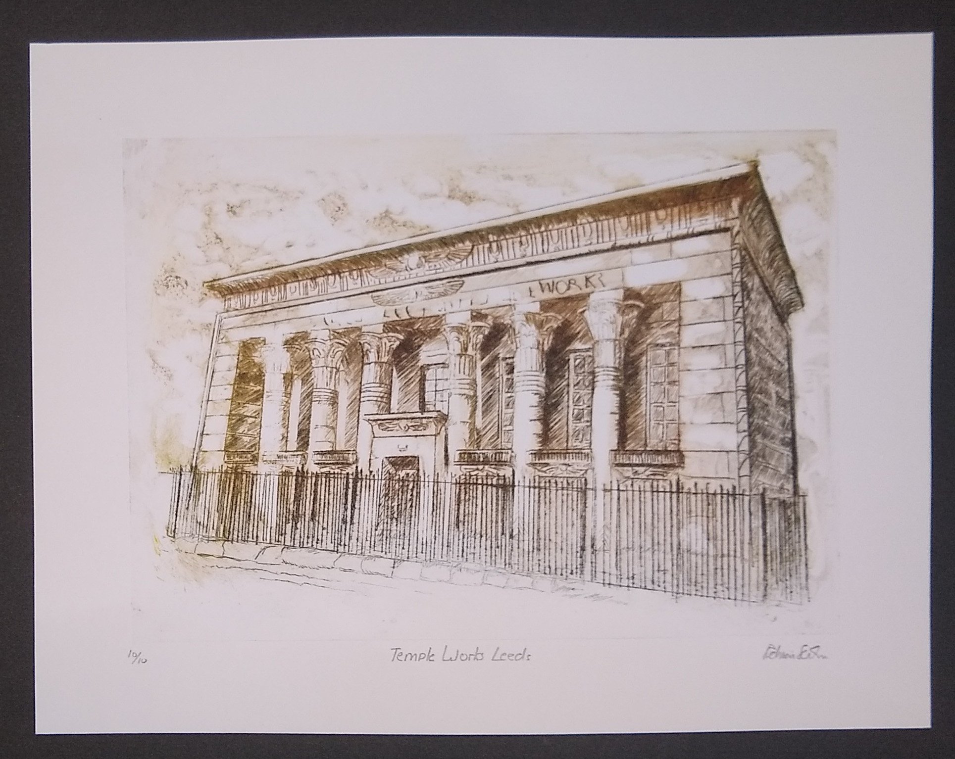Architecture Drypoint Engraving – Artist and Print-maker