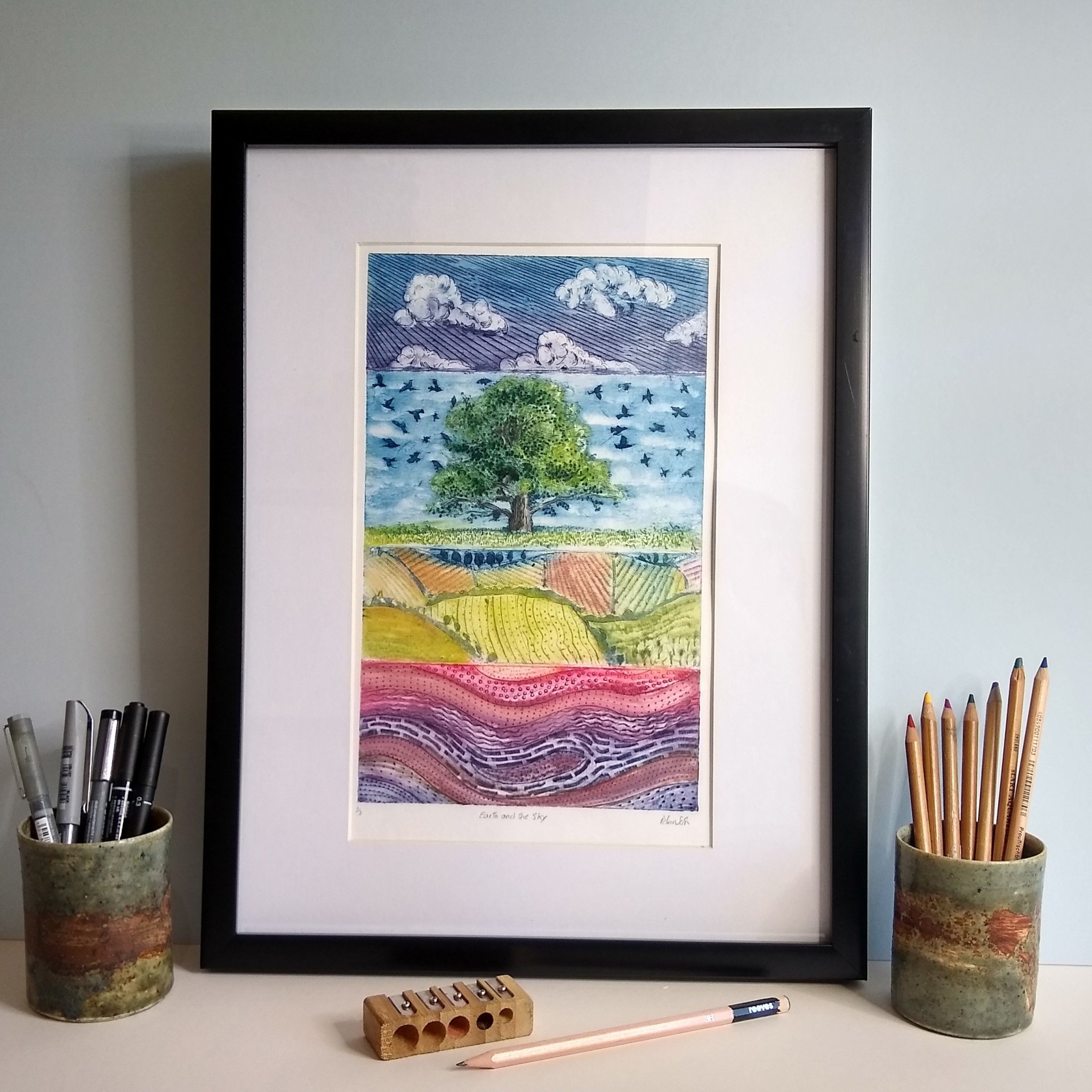 Landscape and Nature Tetrapak and intaglio – Artist and Print-maker