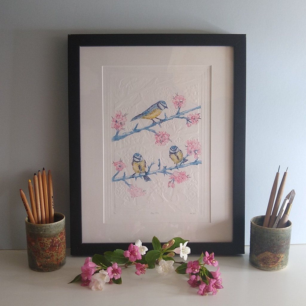 Wildlife and Abstract Tetrapak and Embossessing – Artist and Print-maker