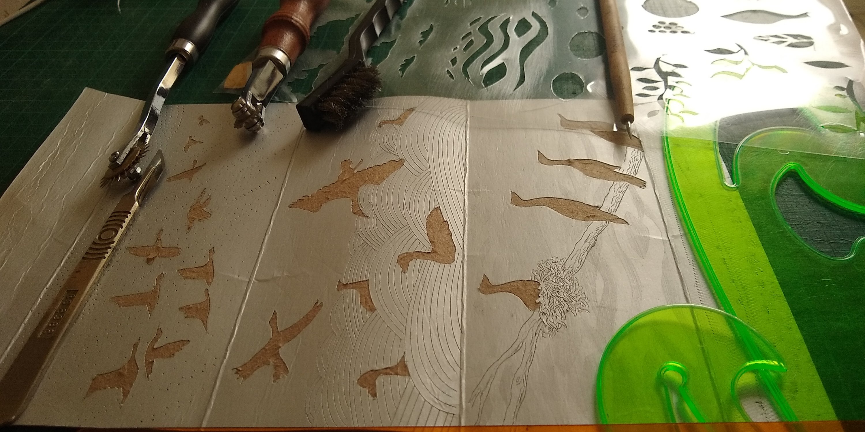 Tetrapak Intaglio prints – Artist and Print-maker