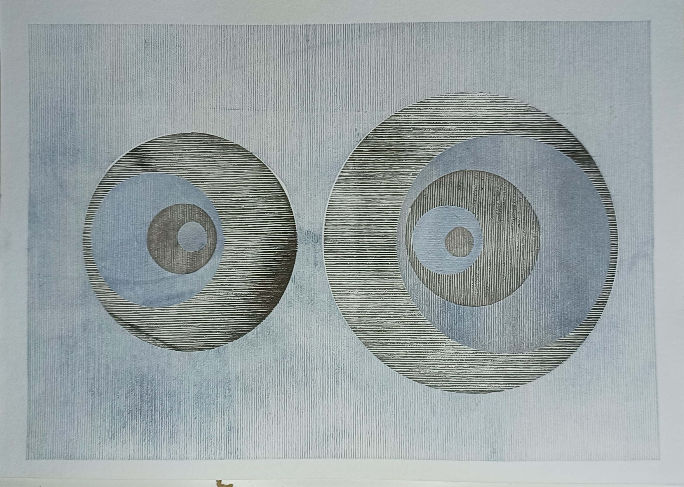 Relief printing with wallpaper – Artist and Print-maker