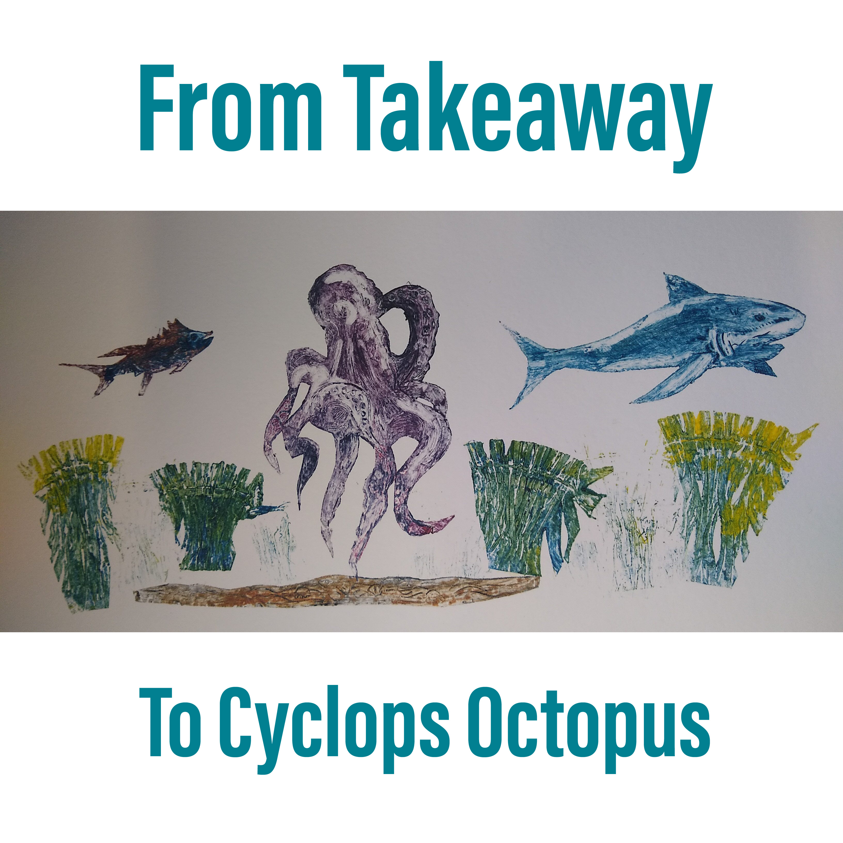 Collagraph using recycled Takeaway lids – Artist and Print-maker