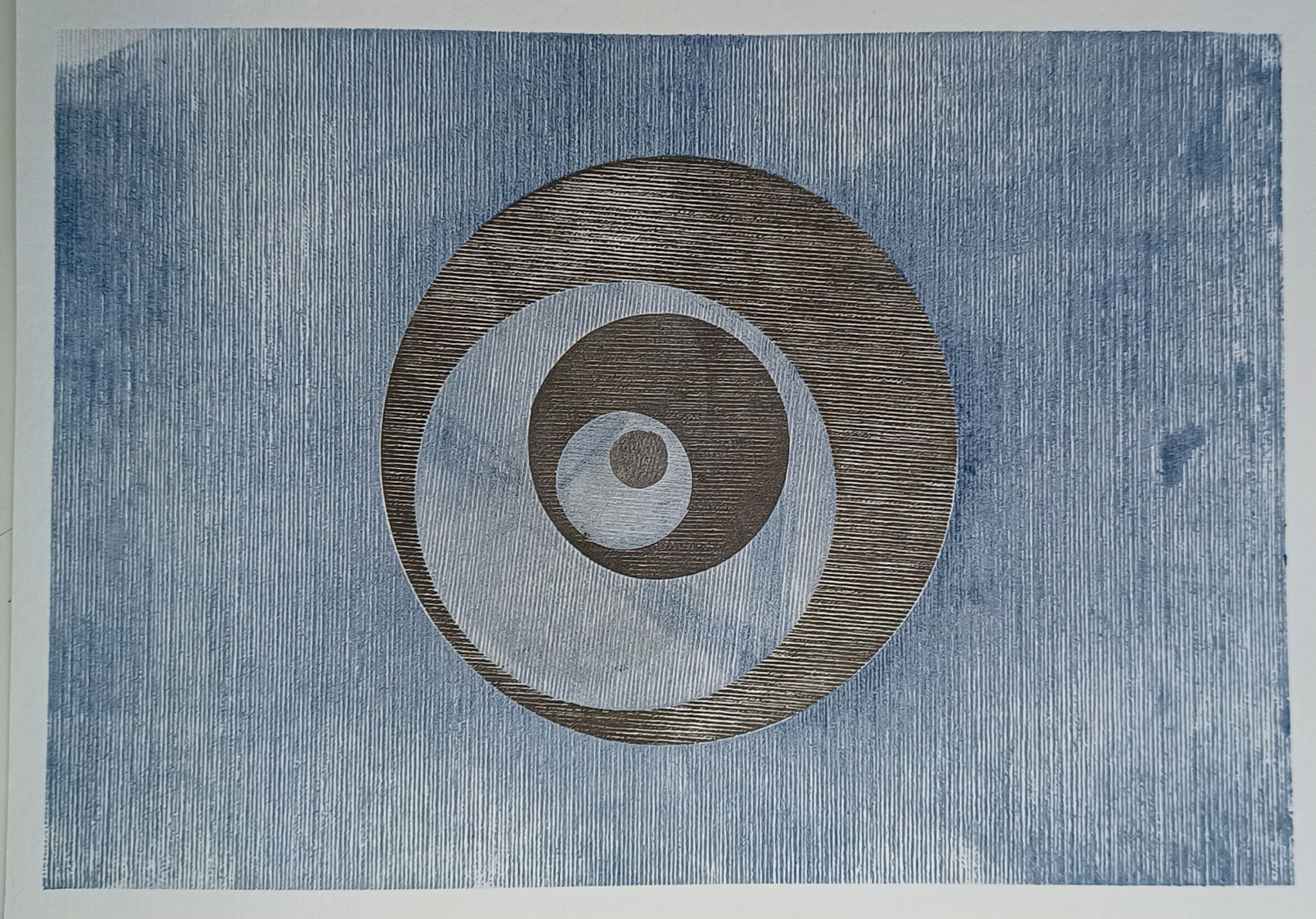 Relief printing with wallpaper – Artist and Print-maker