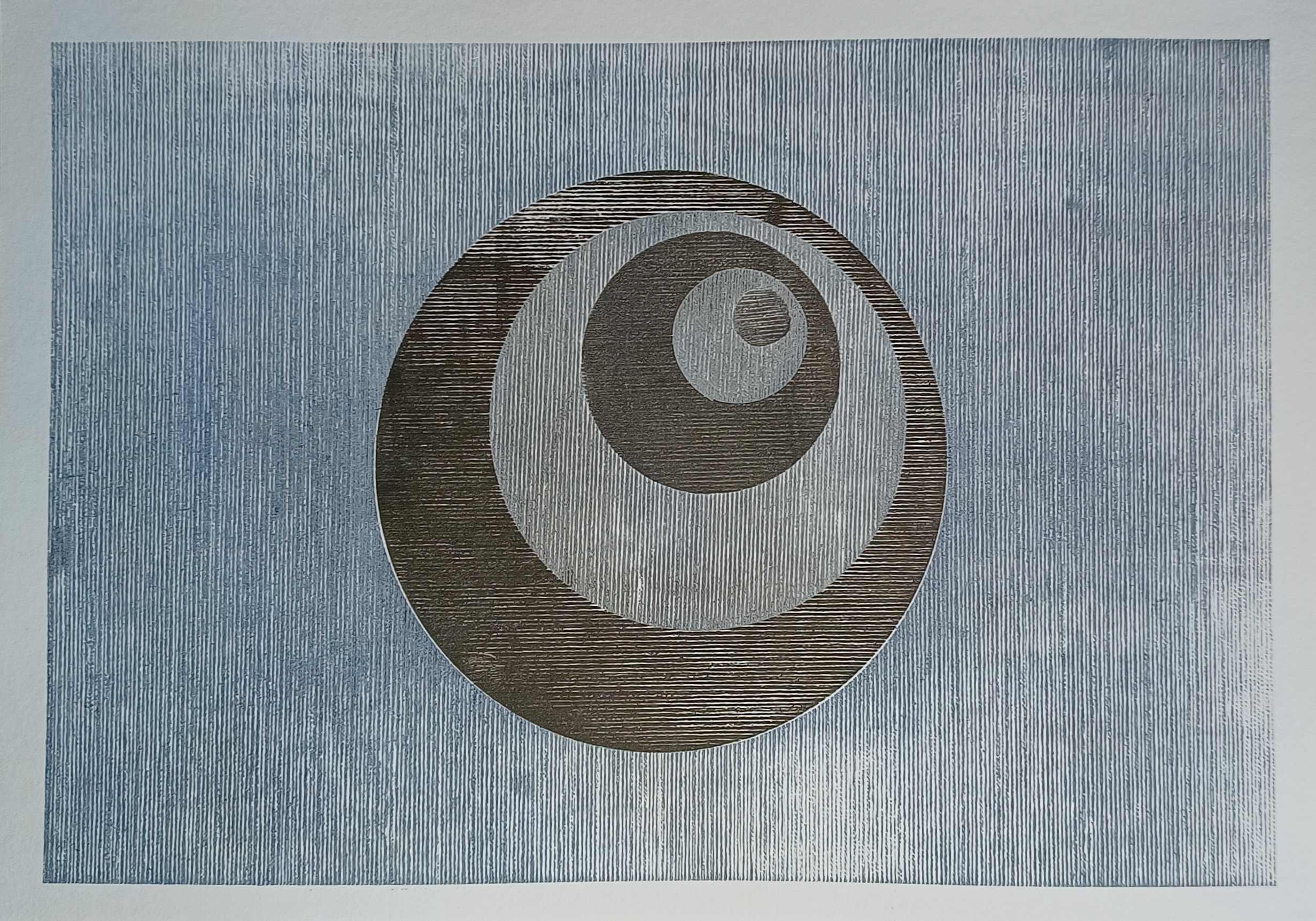 Relief printing with wallpaper – Artist and Print-maker