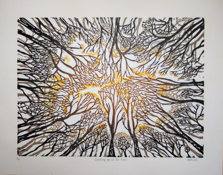 Trees Drypoint Engraving – Artist and Print-maker