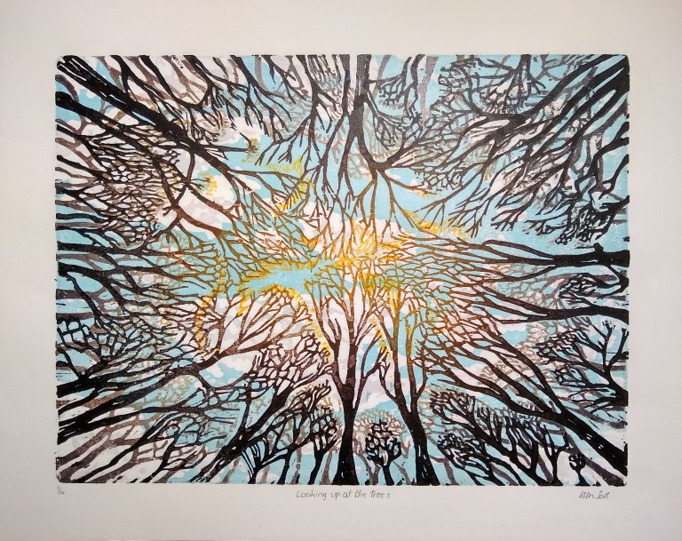 Trees Drypoint Engraving – Artist and Print-maker